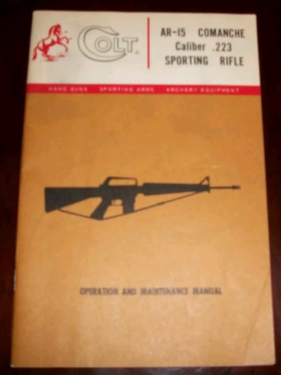 Colt AR-15 Comanche Manual – The Colt AR-15 Resource