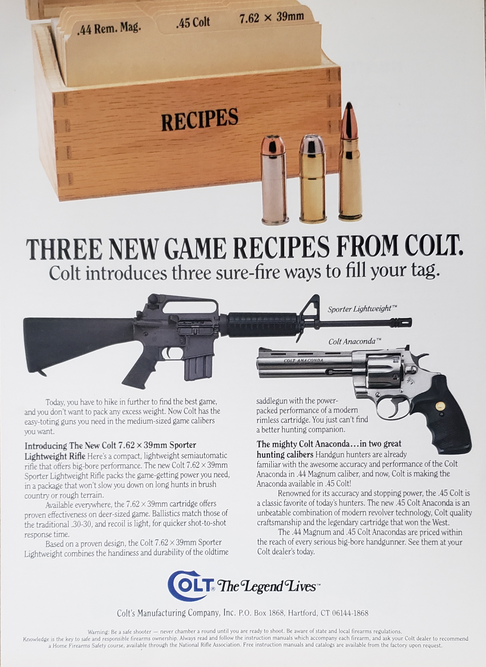 Colt Model R6830 7.62x39mm Rifle Advertisement – The Colt AR-15 Resource