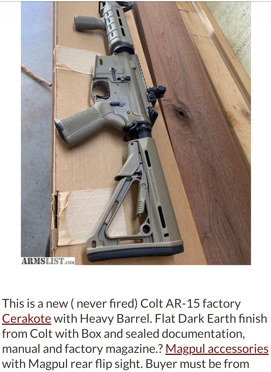 Colt CE2000HB-FDE – The Colt AR-15 Resource