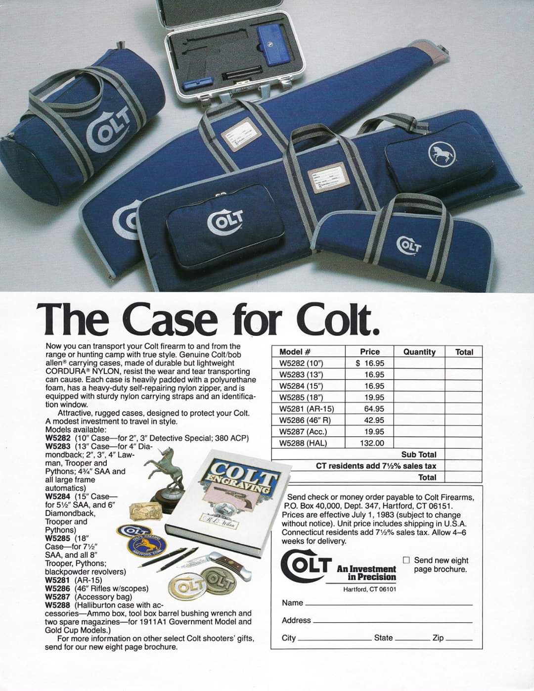 1983 Colt Advertisement For Bob Allen Rifle & Pistol Cases – The Colt ...