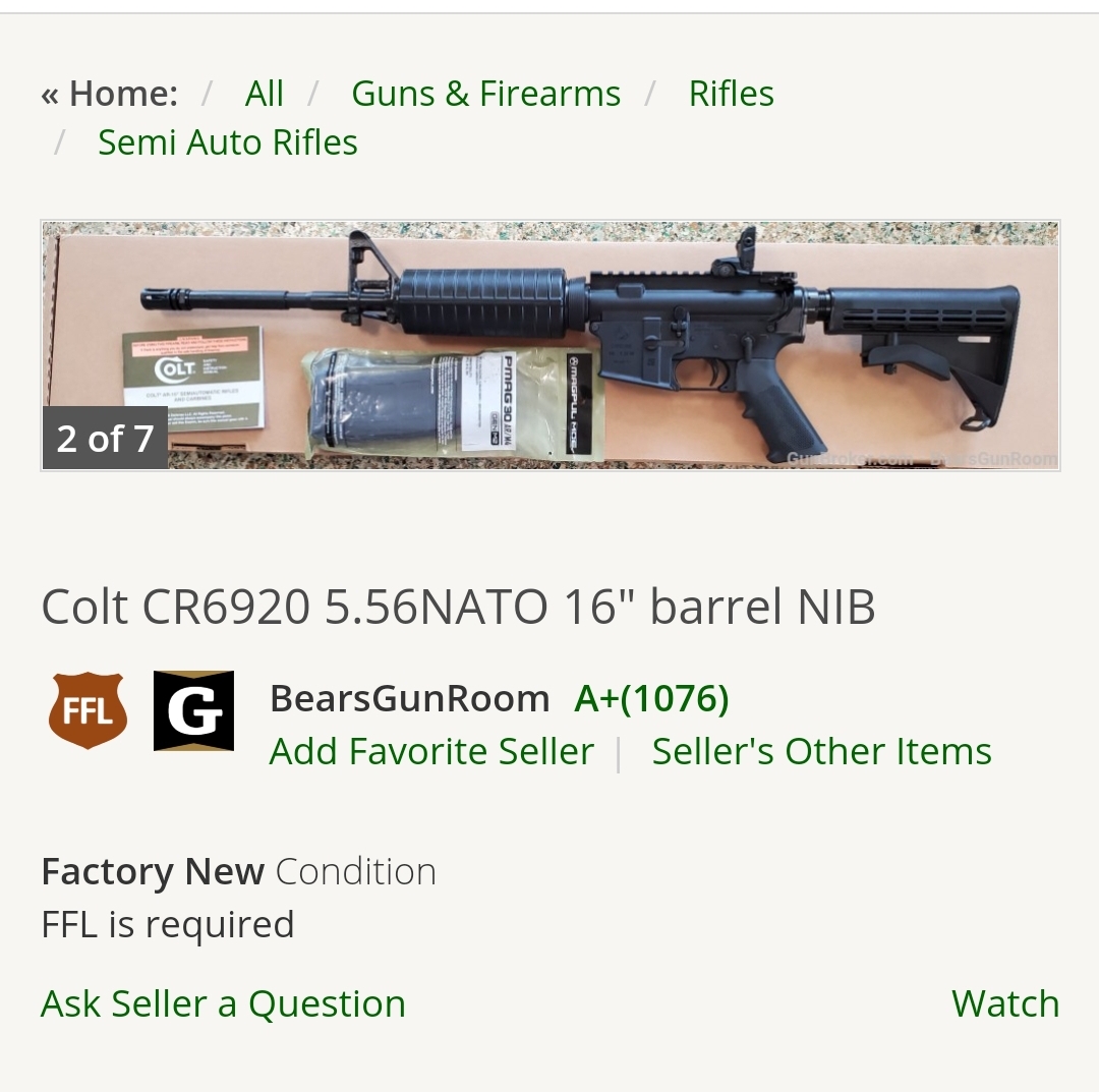 New Colt CR6920 Now On The Market – The Colt AR-15 Resource