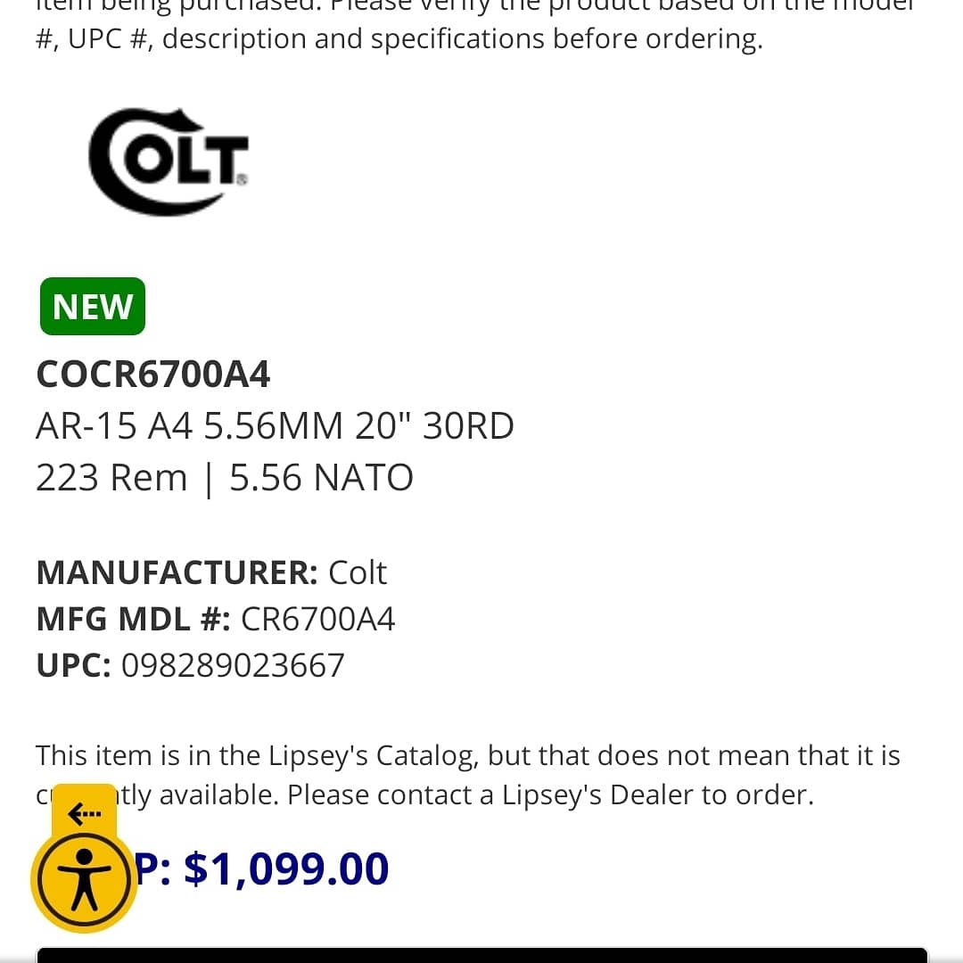 Colt CR6700A4 on Gun Broker – The Colt AR-15 Resource
