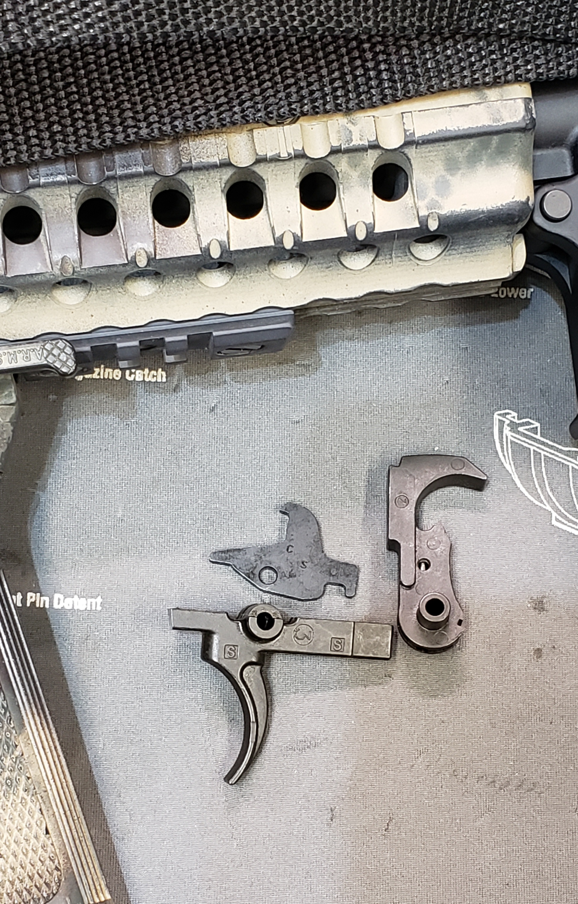 Part Markings on an SP6920 Trigger Group – The Colt AR-15 Resource
