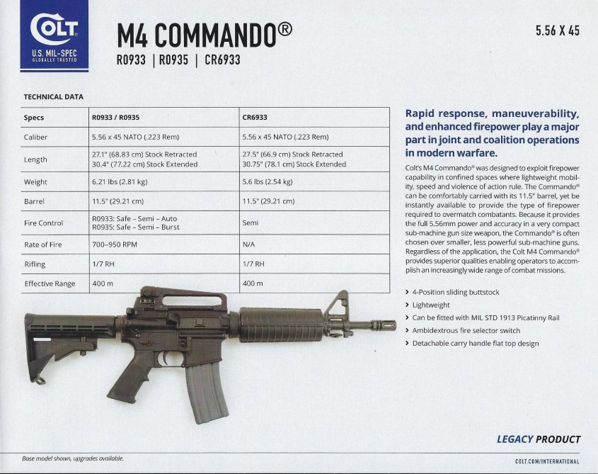 Colt 2022 International Military & LE Catalog – The Colt AR-15 Resource