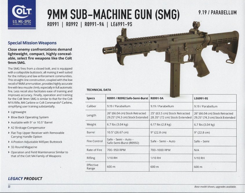 Colt 2022 International Military & LE Catalog – The Colt AR-15 Resource